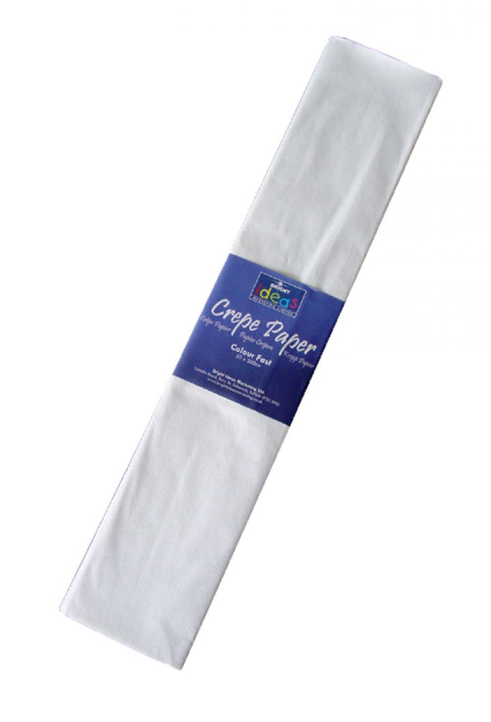 500mm x 3m Crepe Paper 28gsm White - Clyde Paper and Print