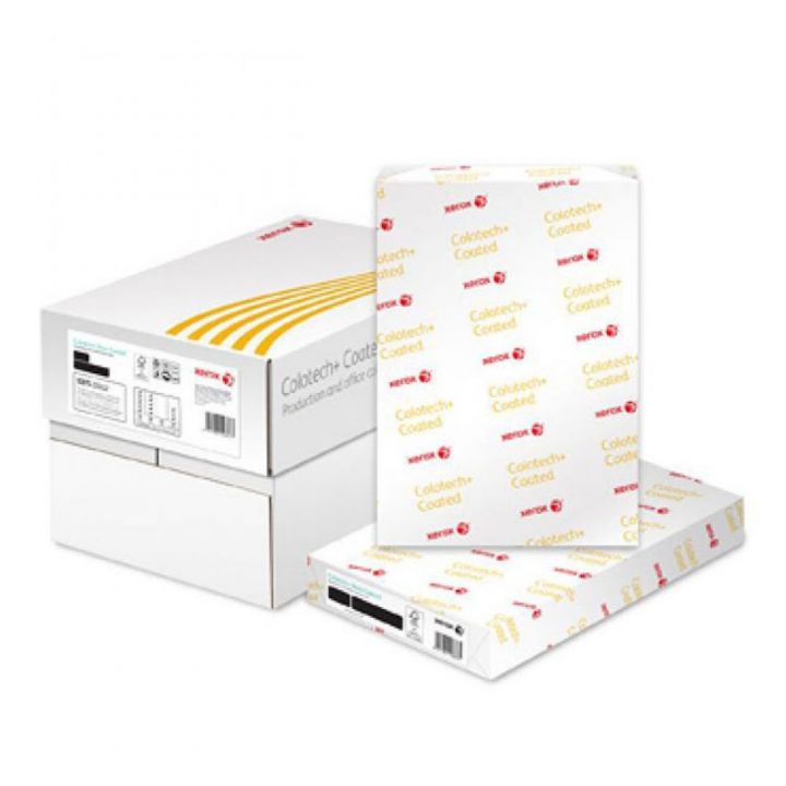 A4 Xerox Colotech Plus Gloss Coated 130gsm White. - Clyde Paper and Print