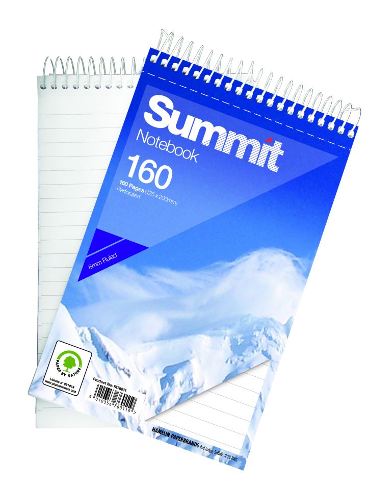 Summit Reporter's Notebook Ruled 160 pages - Clyde Paper and Print
