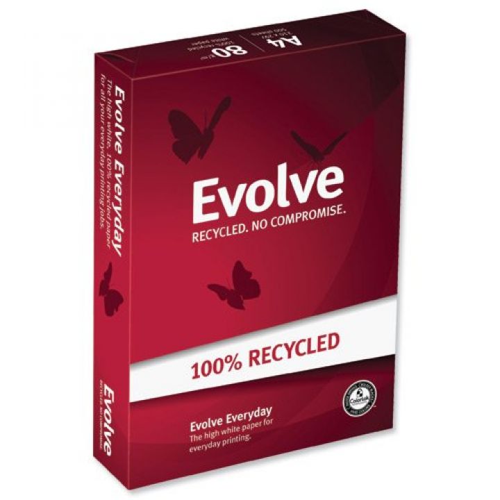 Evolve Recycled 80gsm Copier Paper A4 | Clyde Paper